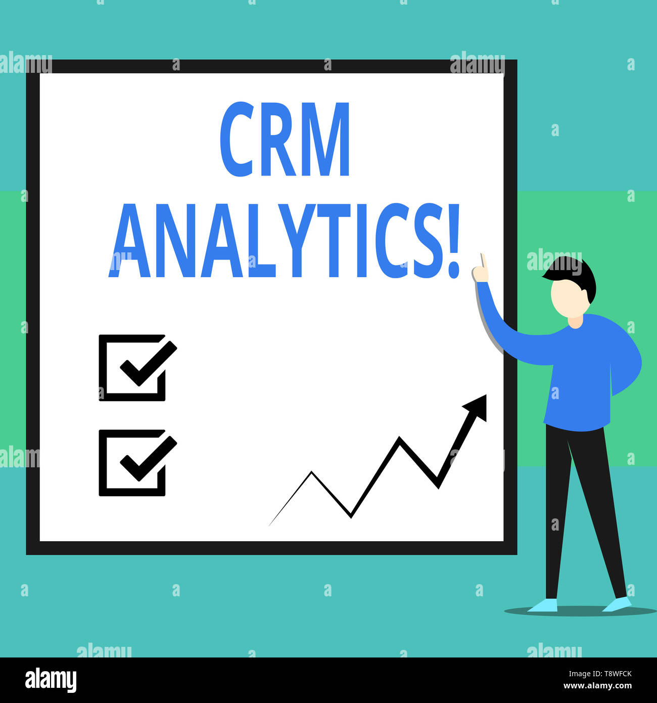 Conceptual Hand Writing Showing Crm Analytics Concept Meaning Applications Used To Evaluate An