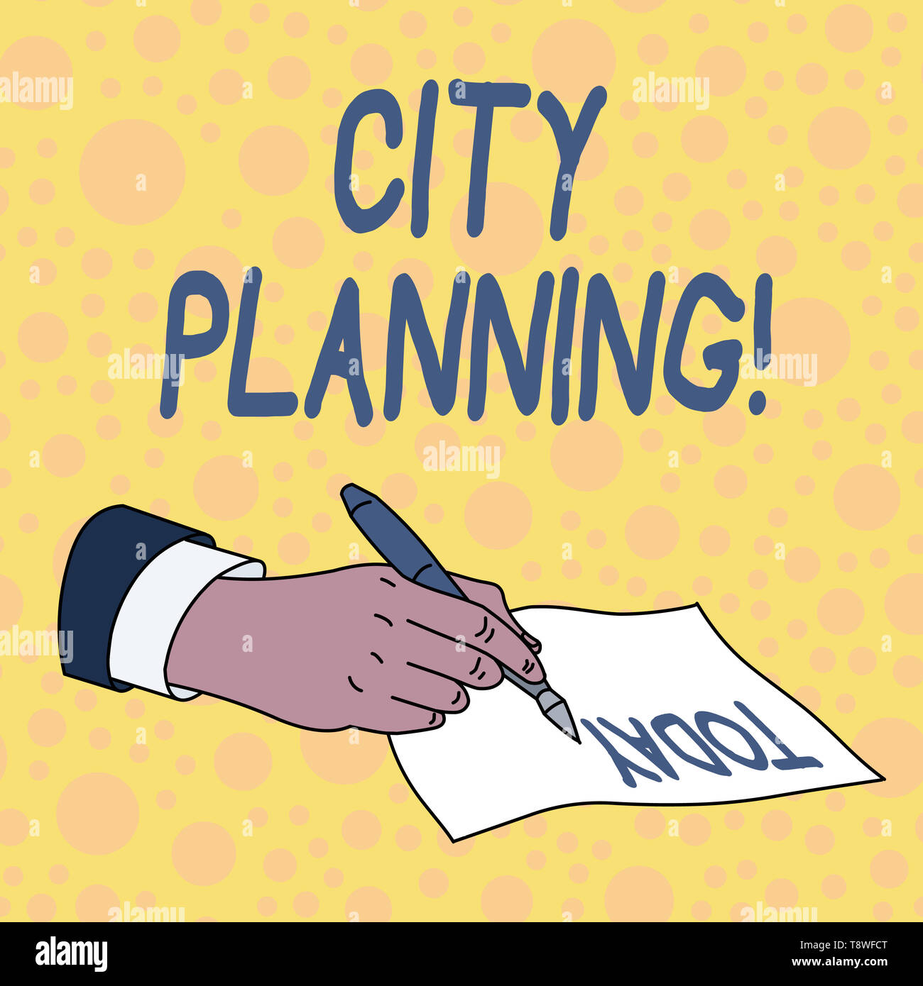 Handwriting text City Planning. Conceptual photo the planning and ...