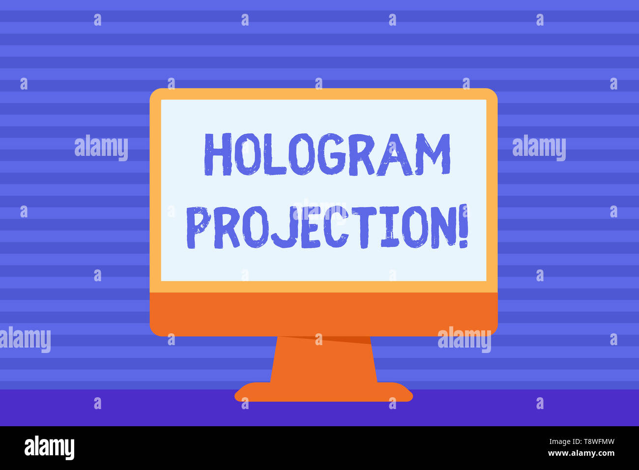 Conceptual hand writing showing Hologram Projection. Concept meaning ...