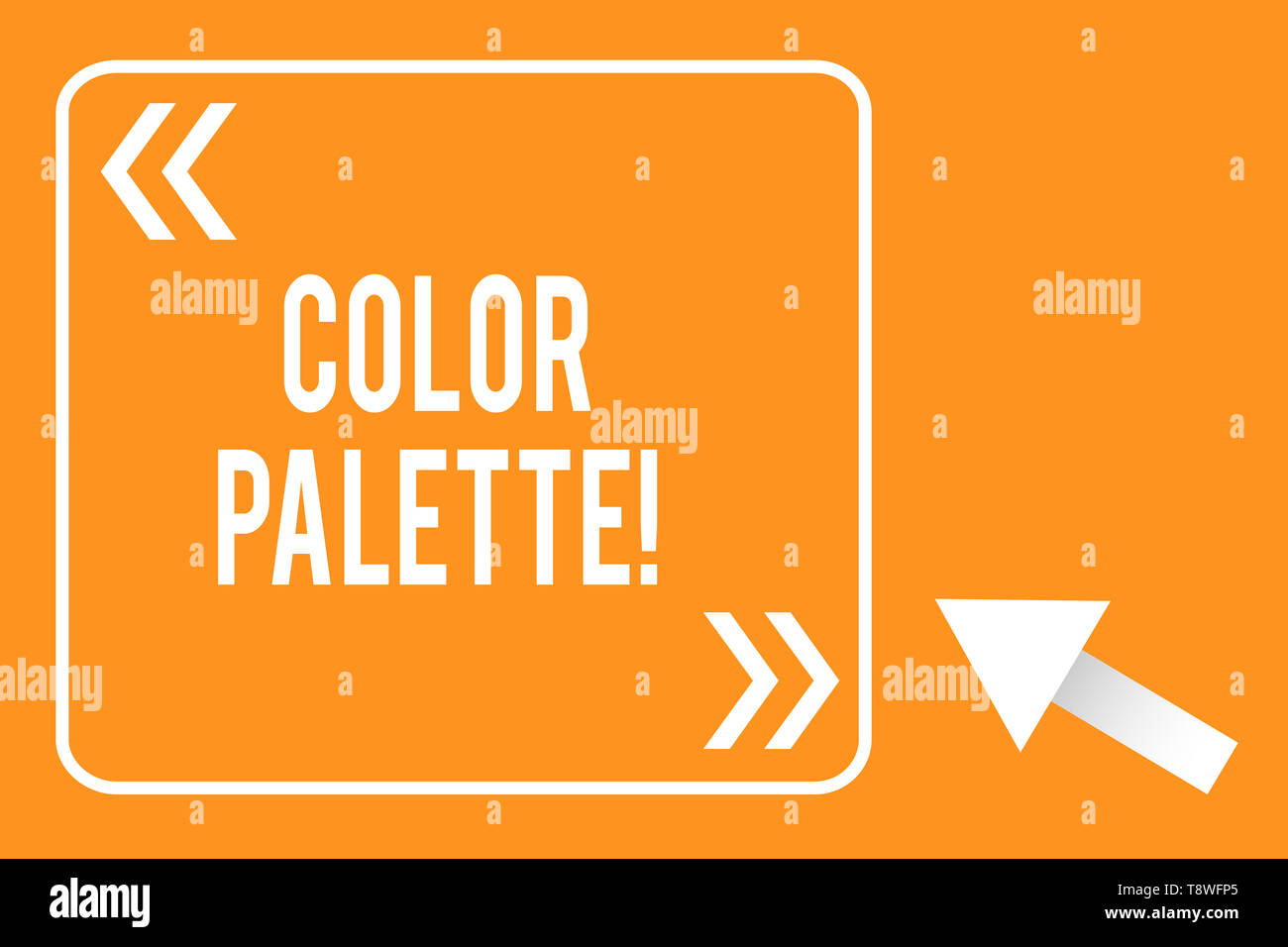 Handwriting text writing Color Palette. Conceptual photo full range of ...