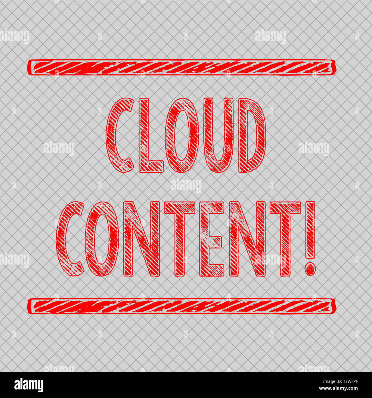 Writing note showing Cloud Content. Business concept for Standalone ...