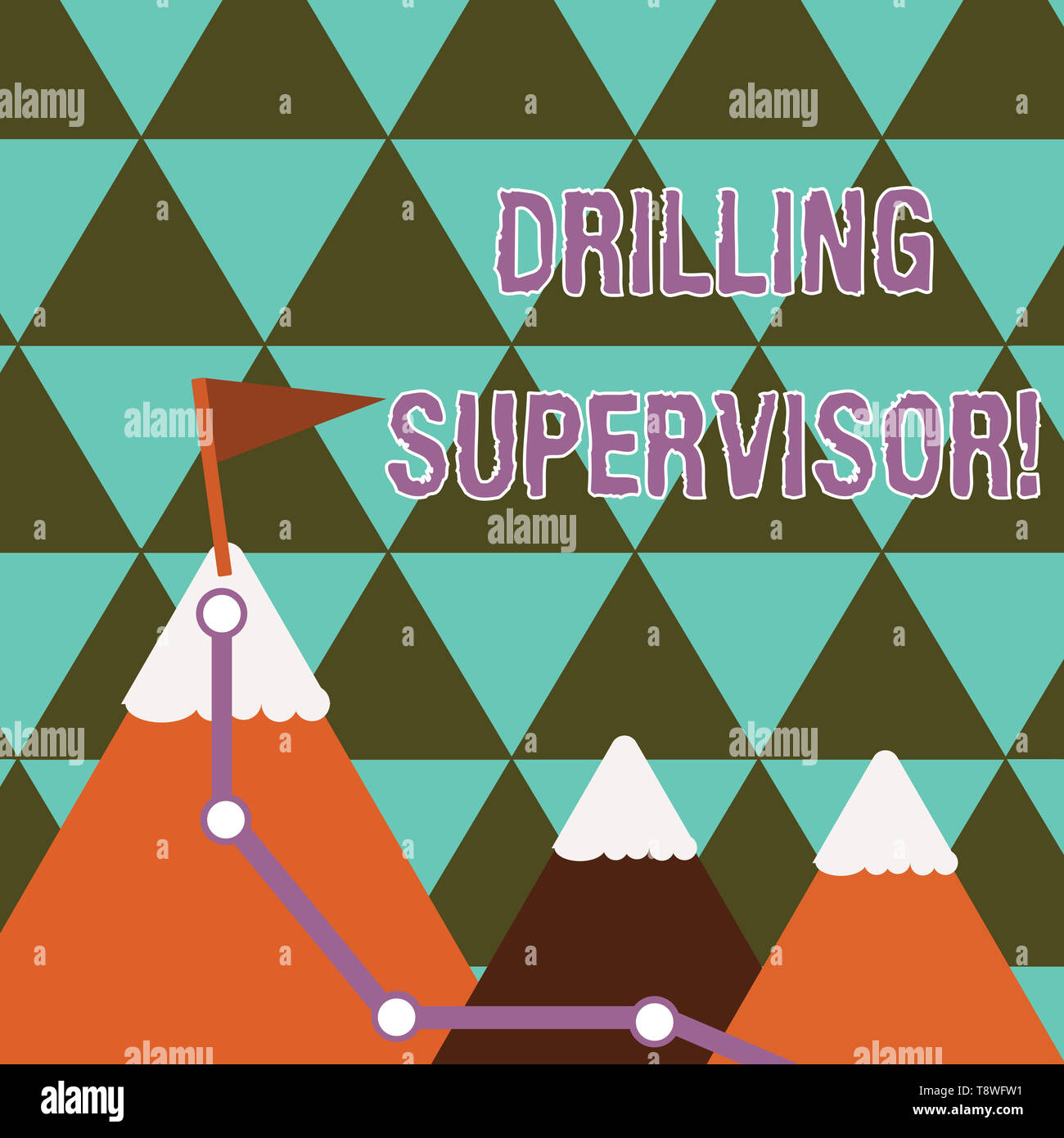 Writing note showing Drilling Supervisor. Business concept for in ...
