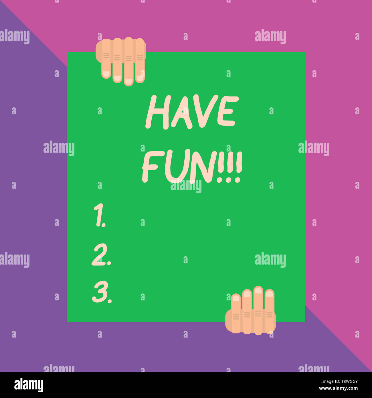 Conceptual hand writing showing Have Fun. Concept meaning wish somebody ...