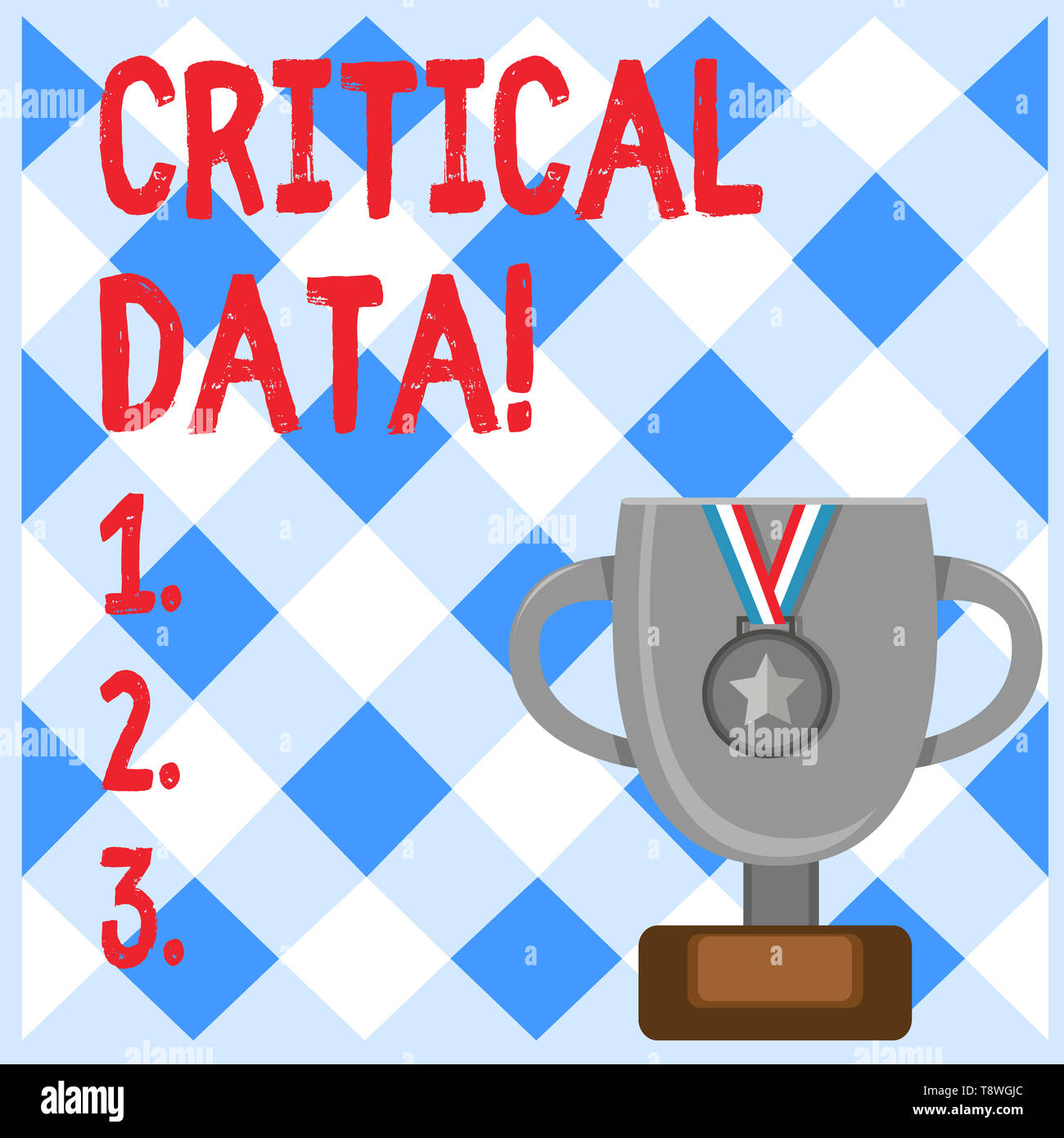 Conceptual hand writing showing Critical Data. Concept meaning elements ...