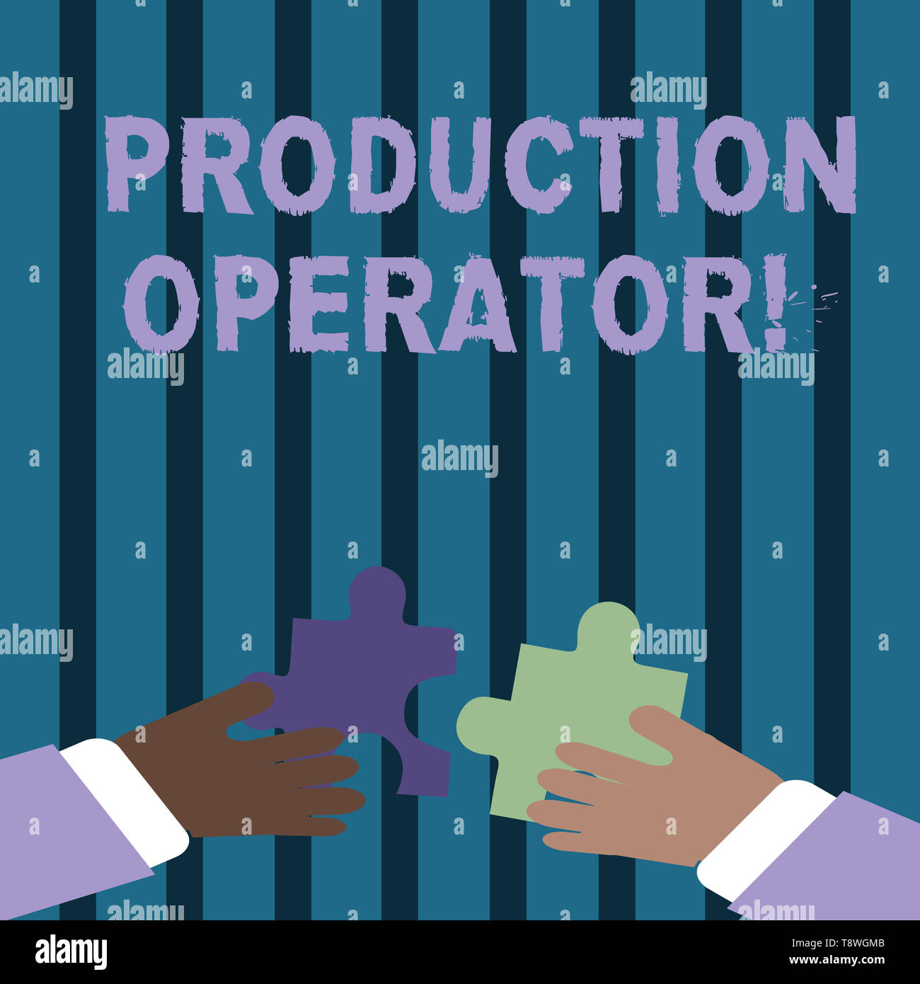 Text sign showing Production Operator. Business photo text control ...
