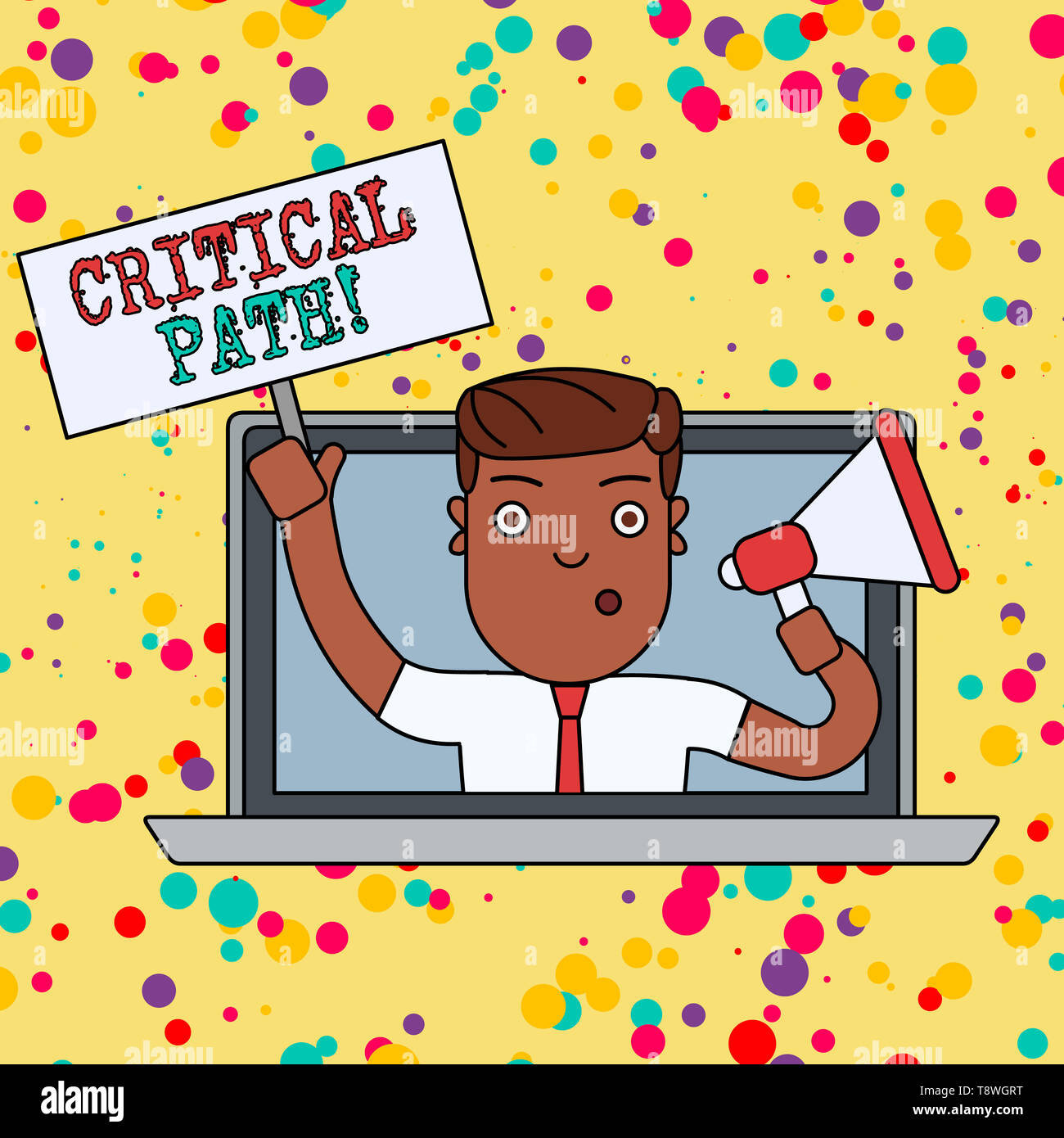 Handwriting Text Critical Path Conceptual Photo Sequence Of Stages Of A Project Requiring The