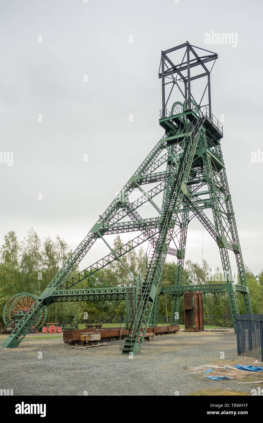 MINING WHEEL LIFT, NORTH WALES Stock Photo - Alamy