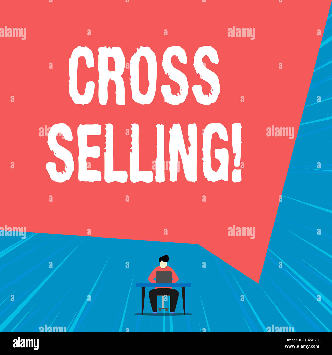 Text sign showing Cross Selling. Business photo showcasing to sell ...