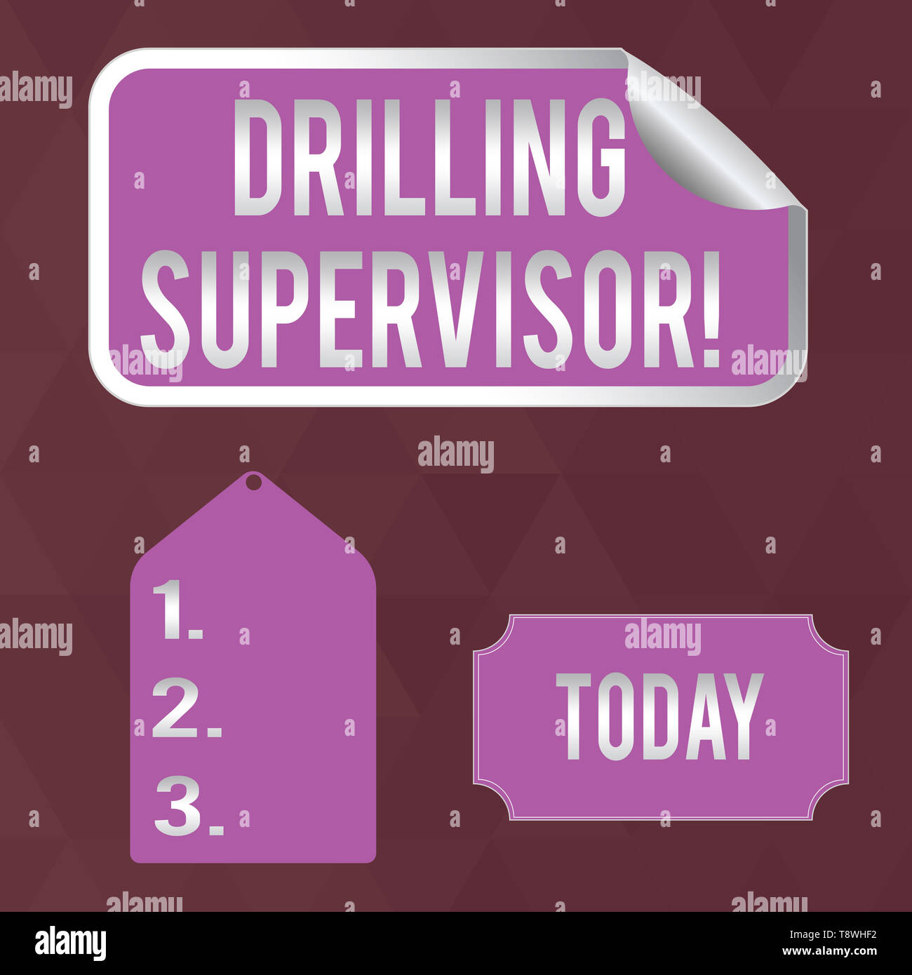 Writing note showing Drilling Supervisor. Business concept for in ...