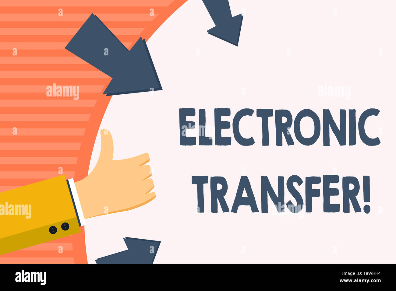 Word writing text Electronic Transfer. Business photo showcasing ...