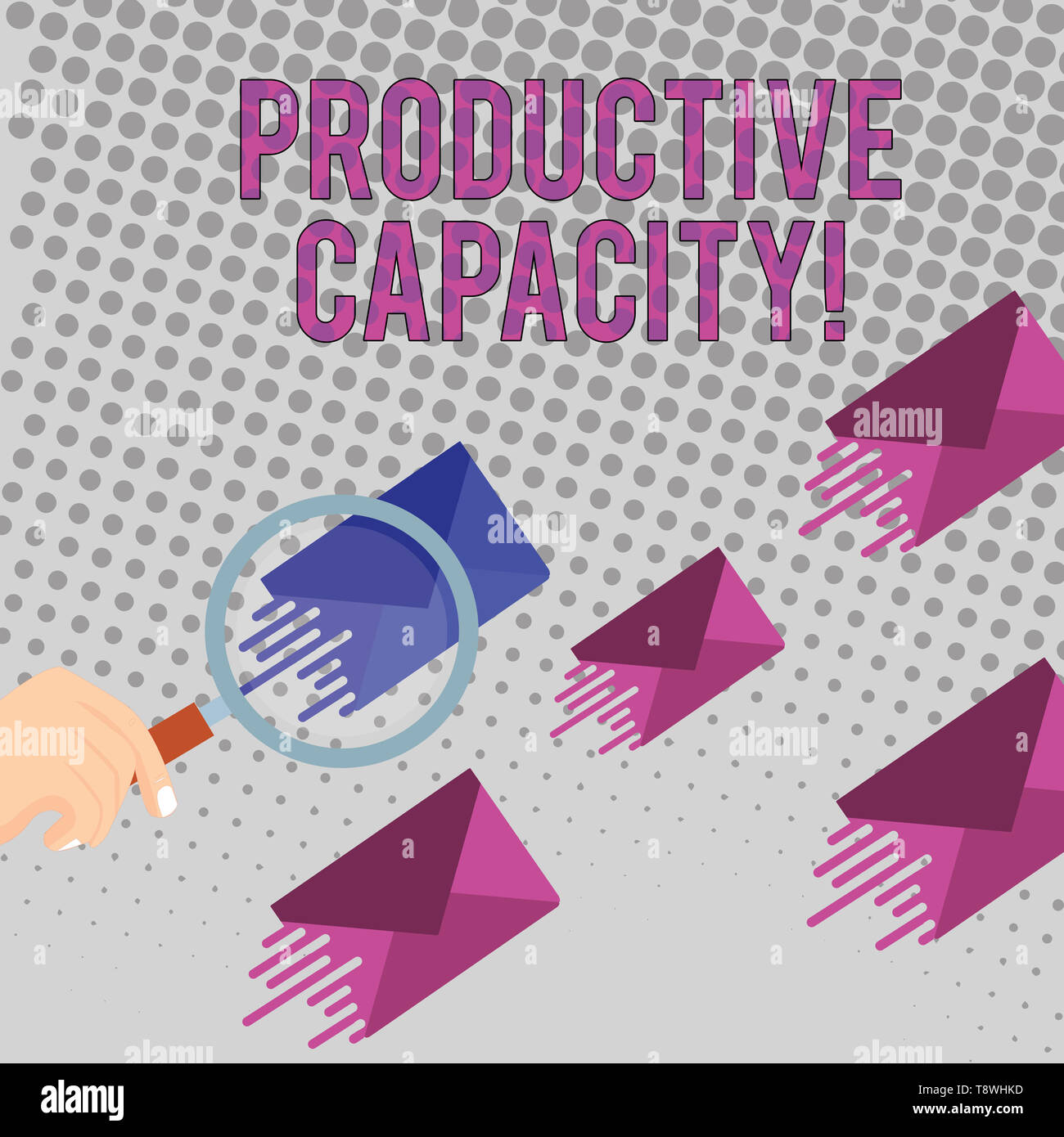 Conceptual hand writing showing Productive Capacity. Concept meaning ...