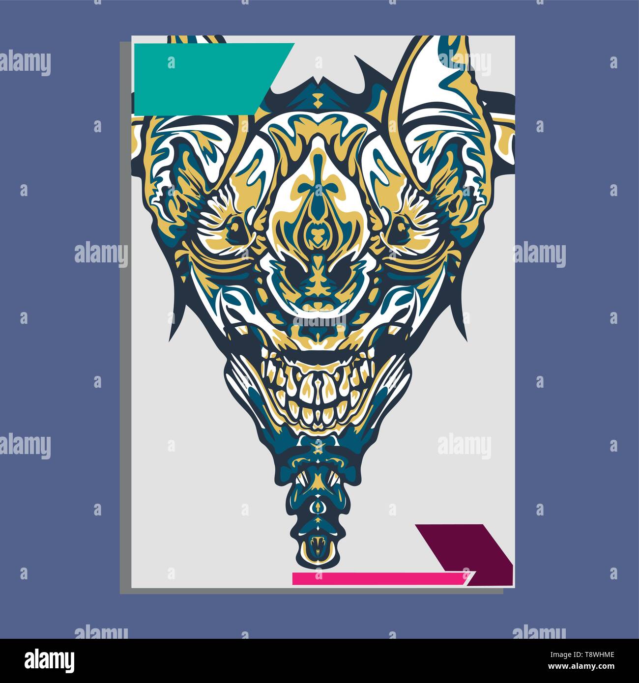 Vector illustration. Mecha sacred geometry. For t-shirt design, poster ...