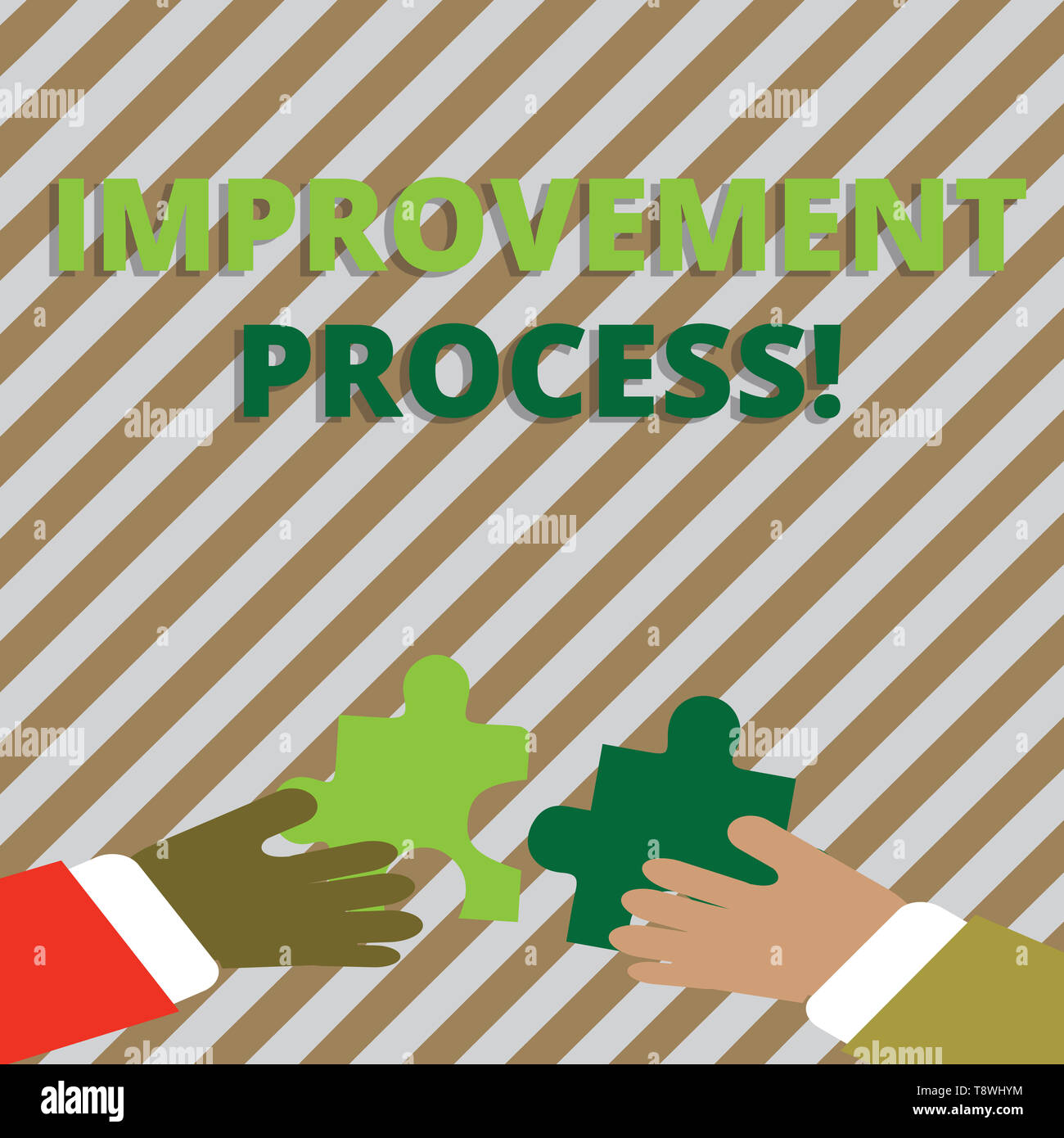 Text sign showing Improvement Process. Business photo showcasing ...