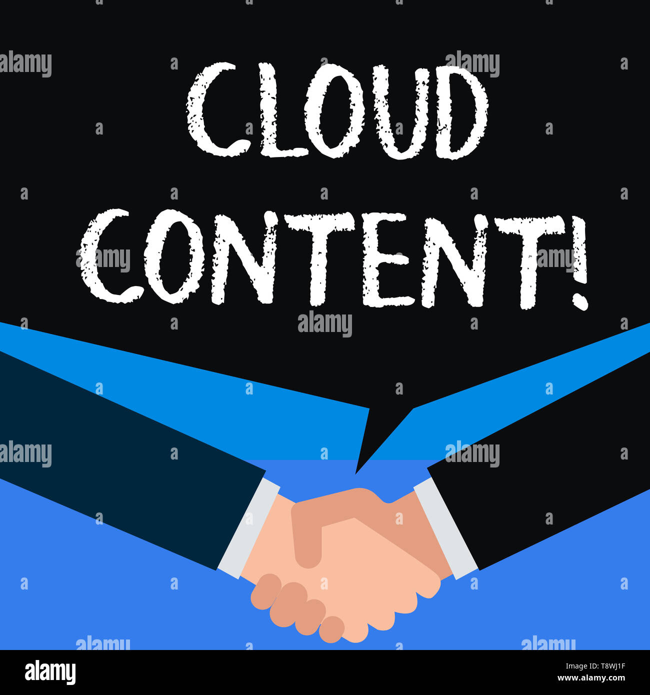 Writing note showing Cloud Content. Business concept for Standalone ...