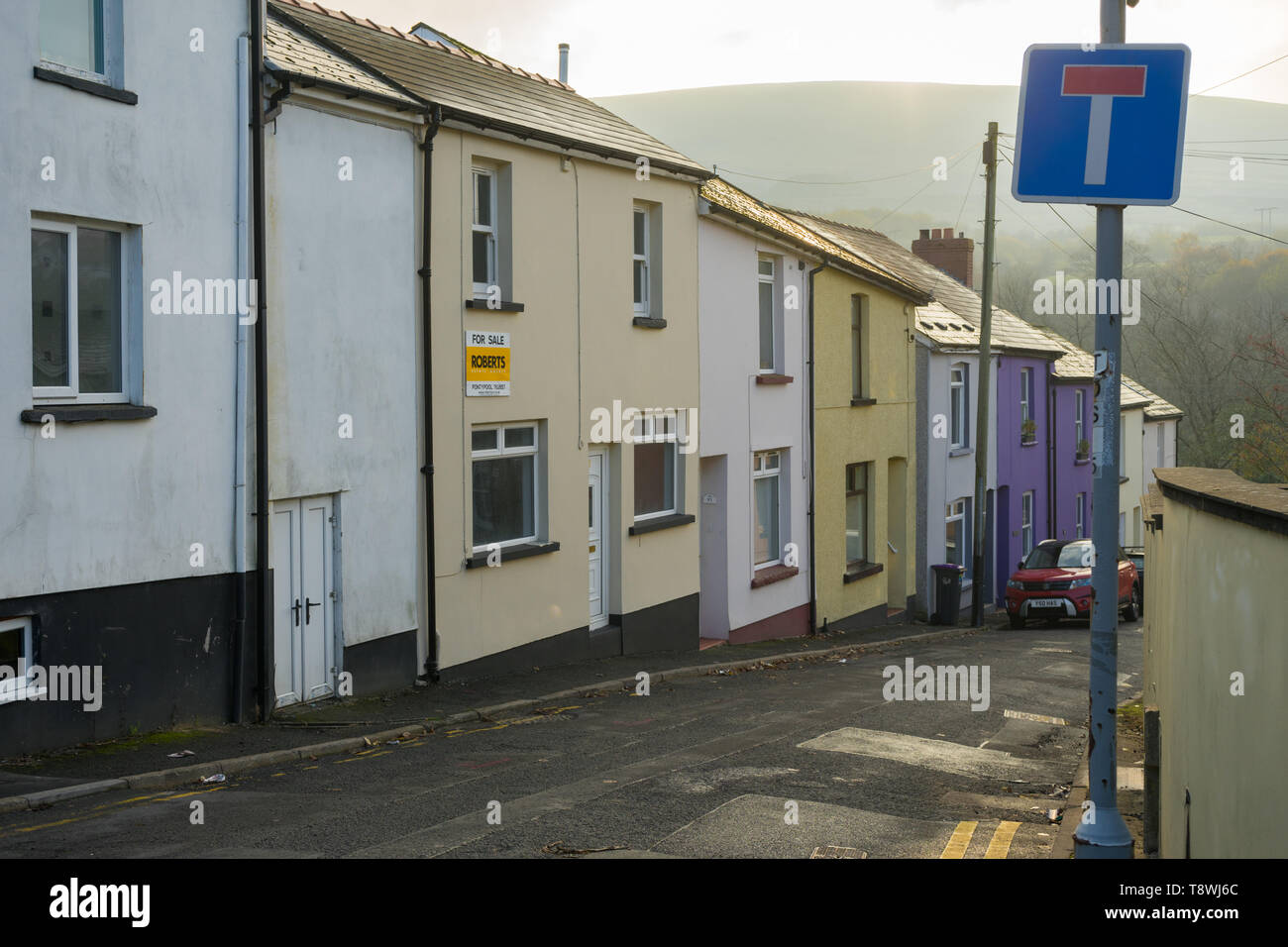 Welsh street hi-res stock photography and images - Alamy