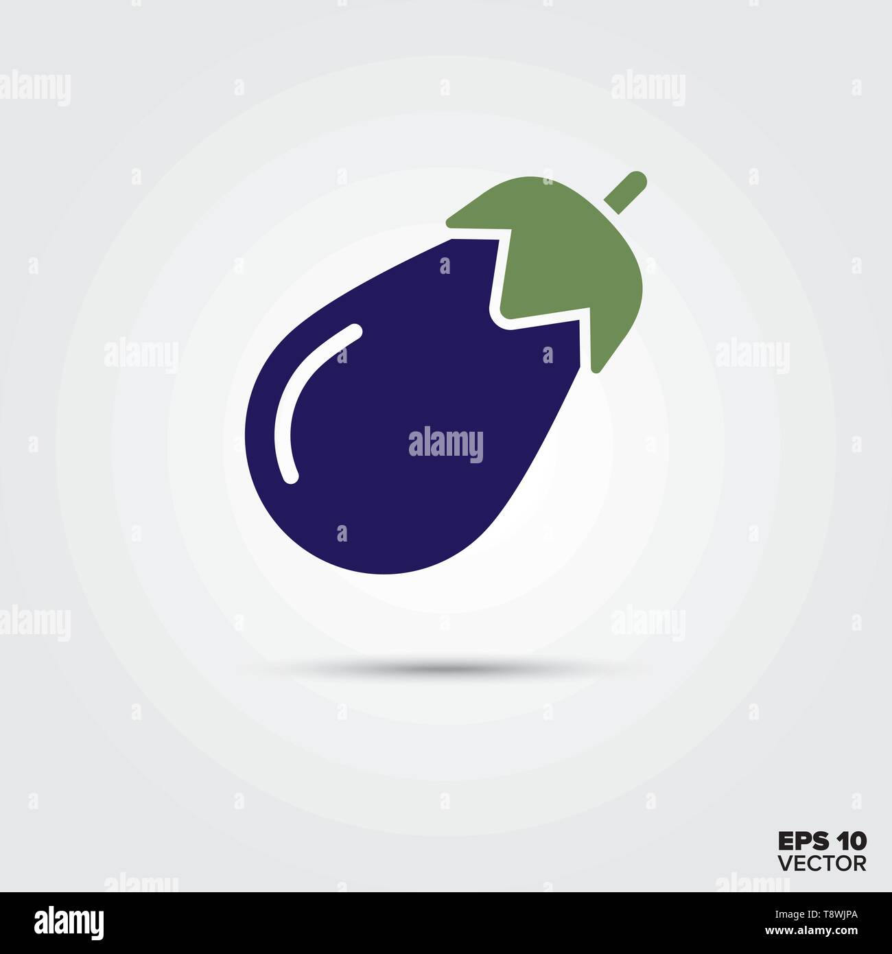 Eggplant vector vectors hi-res stock photography and images - Alamy