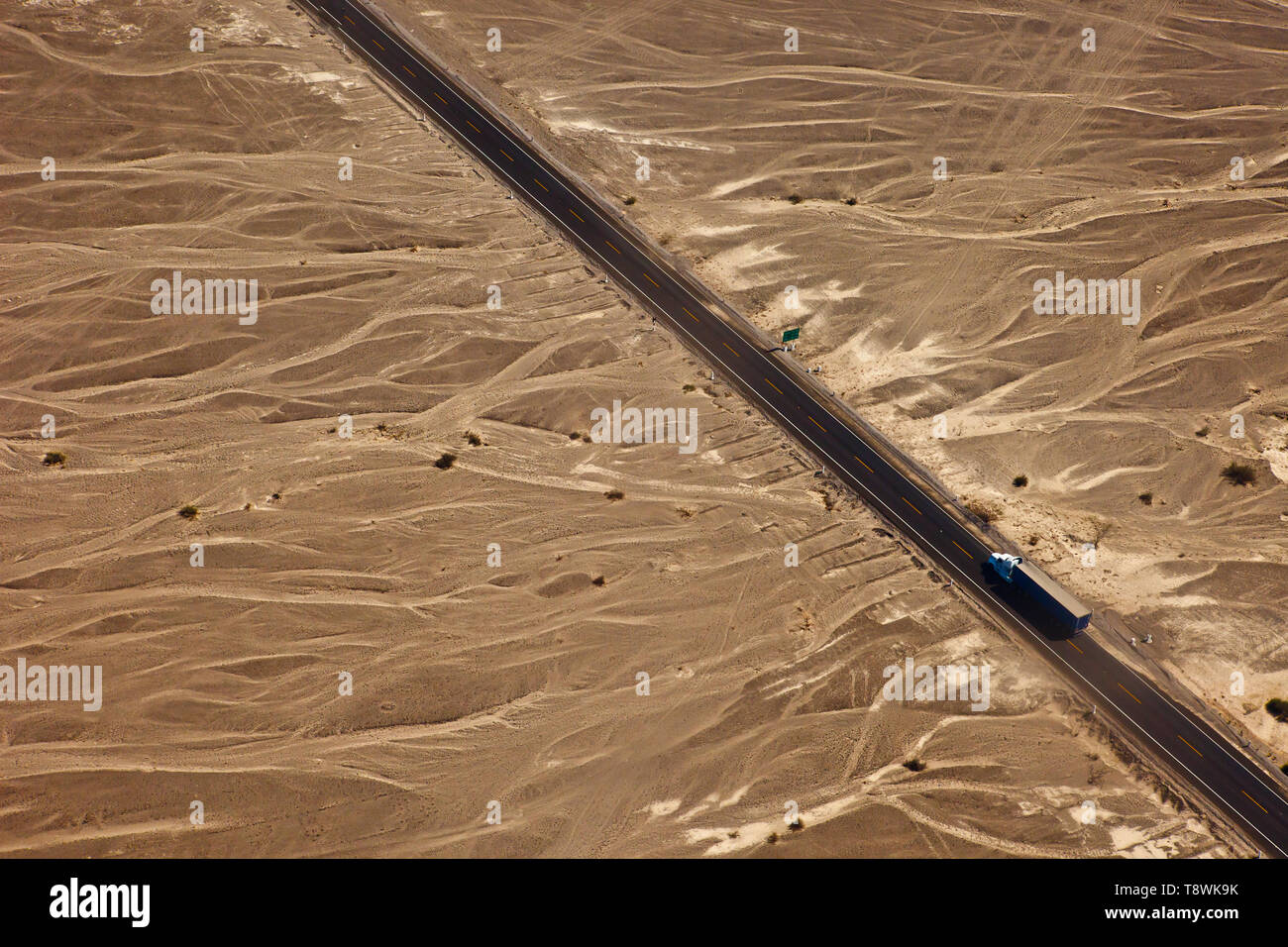 Nazca lines in Peru from an airplane Stock Photo - Alamy