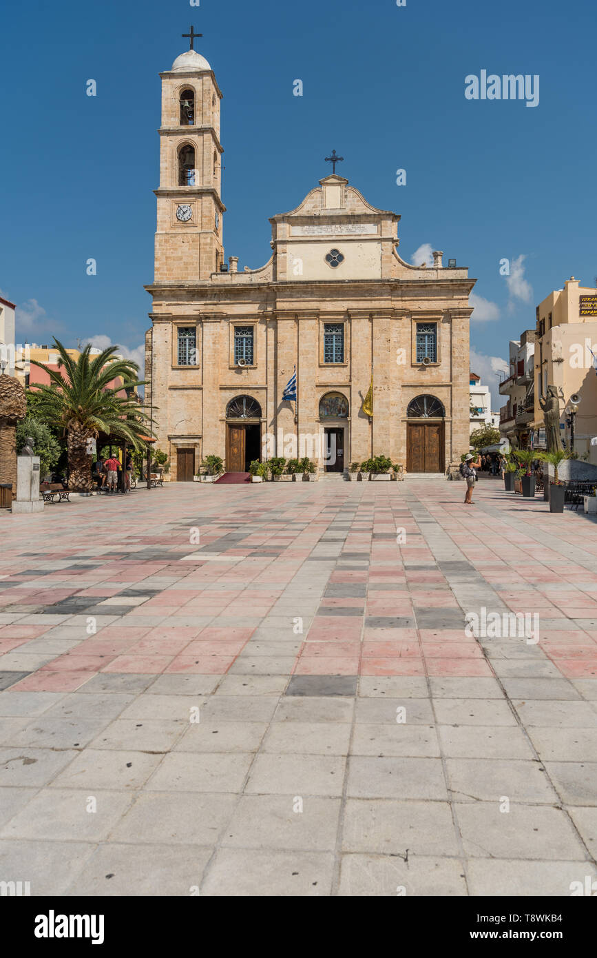Orthodox church of presentation of the Lord in Chania on Crete Stock ...