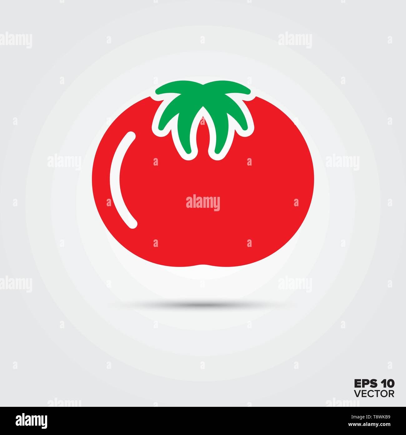 tomato two color vector icon Stock Vector Image & Art - Alamy