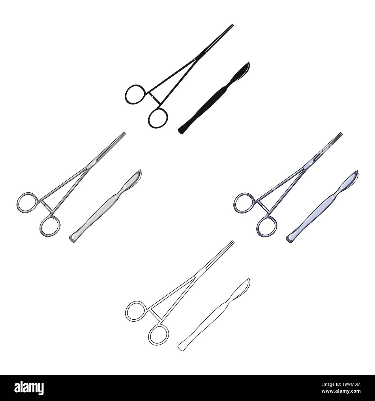 Surgery incision instruments medical Cut Out Stock Images & Pictures ...