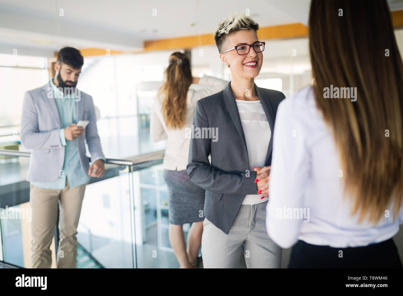 Manager talking to employee hi-res stock photography and images - Alamy