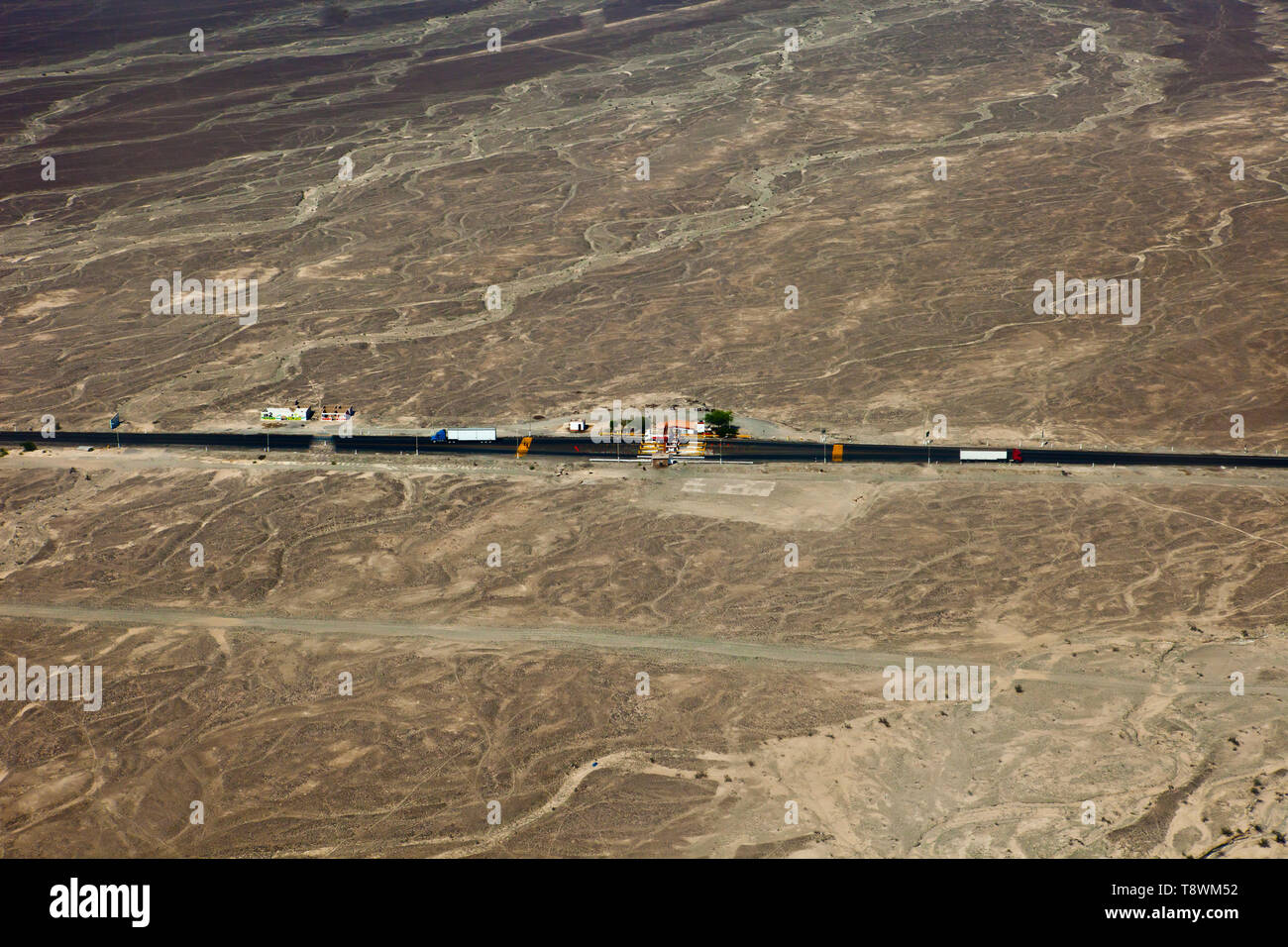 Nazca lines in Peru from an airplane Stock Photo - Alamy