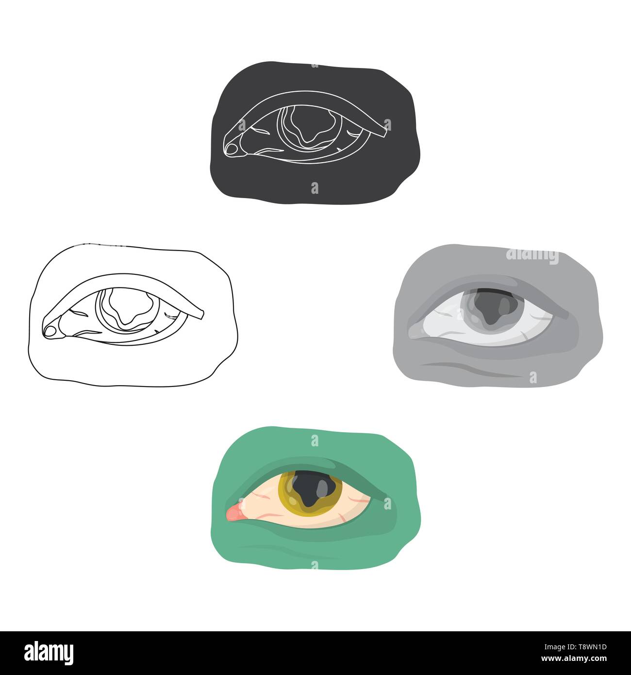 apocalypse,cartoon,black,dangerous,dead,eye,icon,illustration,isolated ...