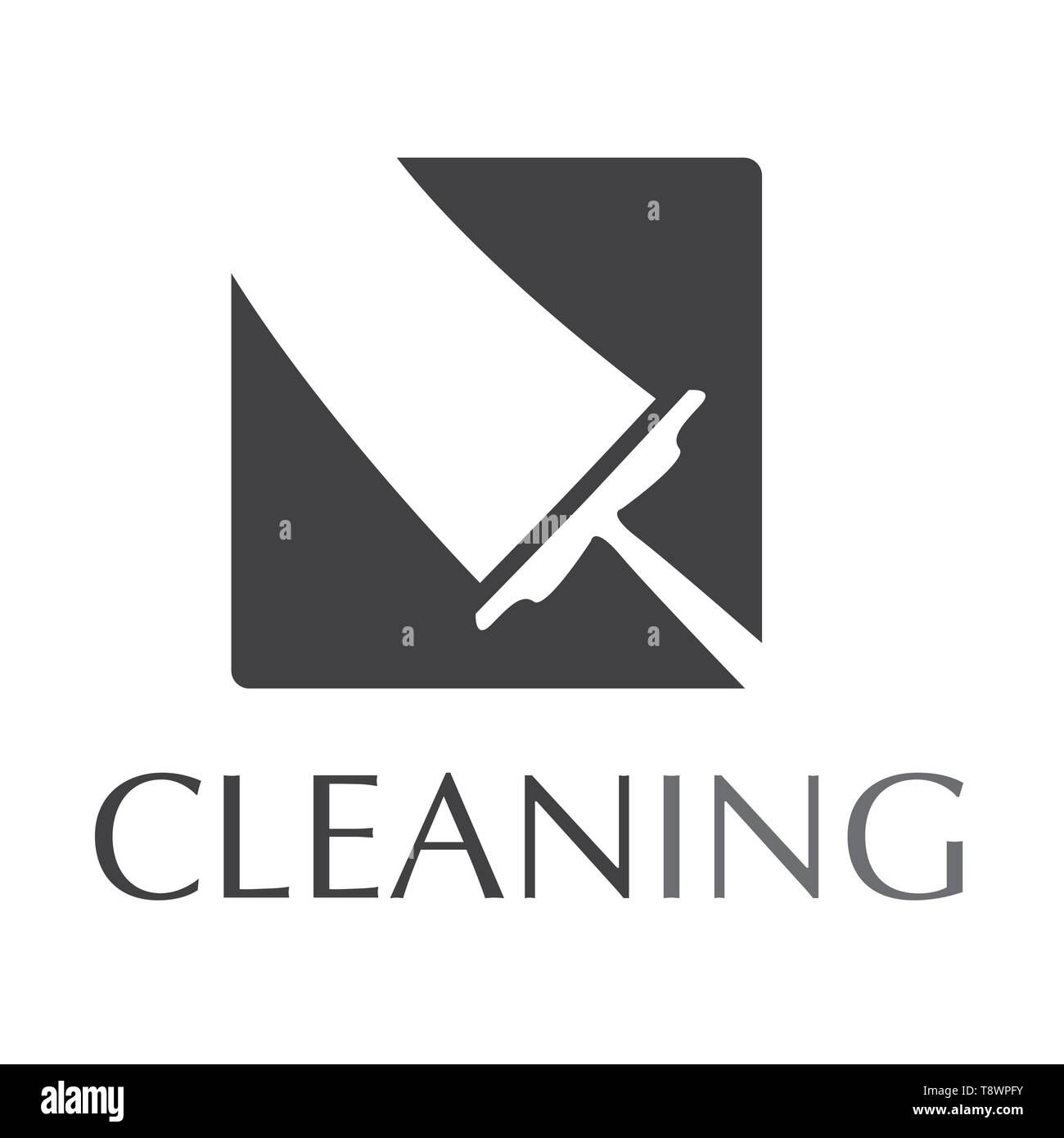 vector logo of cleaning service Stock Vector Image & Art - Alamy