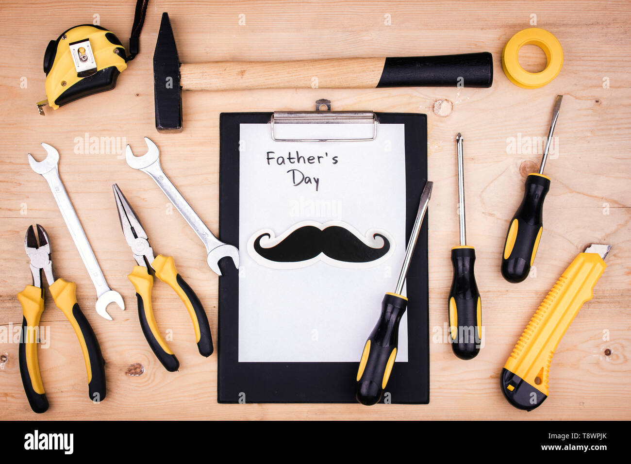 Repair tools - hammer, screwdrivers, adjustable wrenches, pliers. Sheet ...