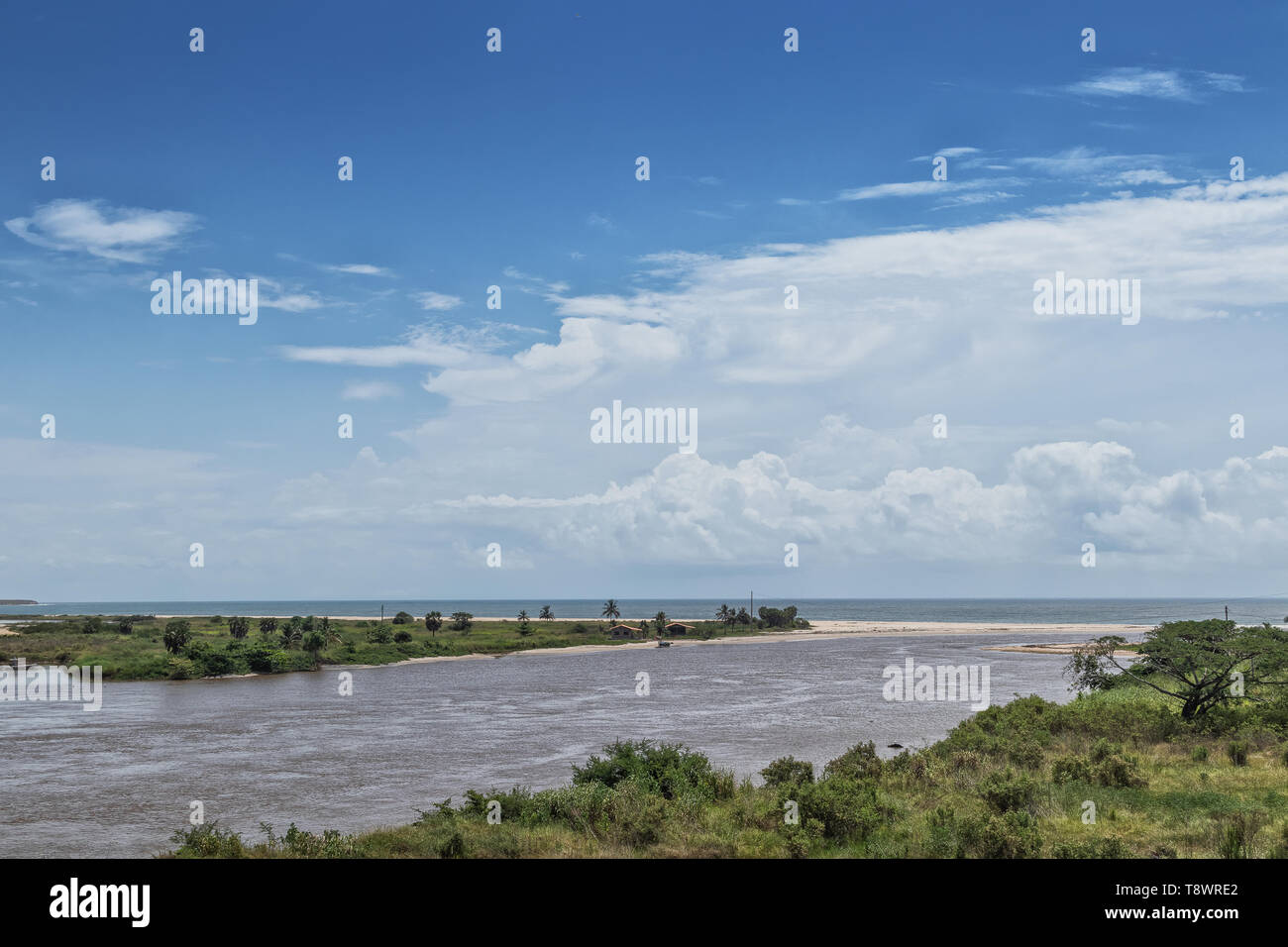 View of the Zaire River in Soyo. Angola Stock Photo - Alamy