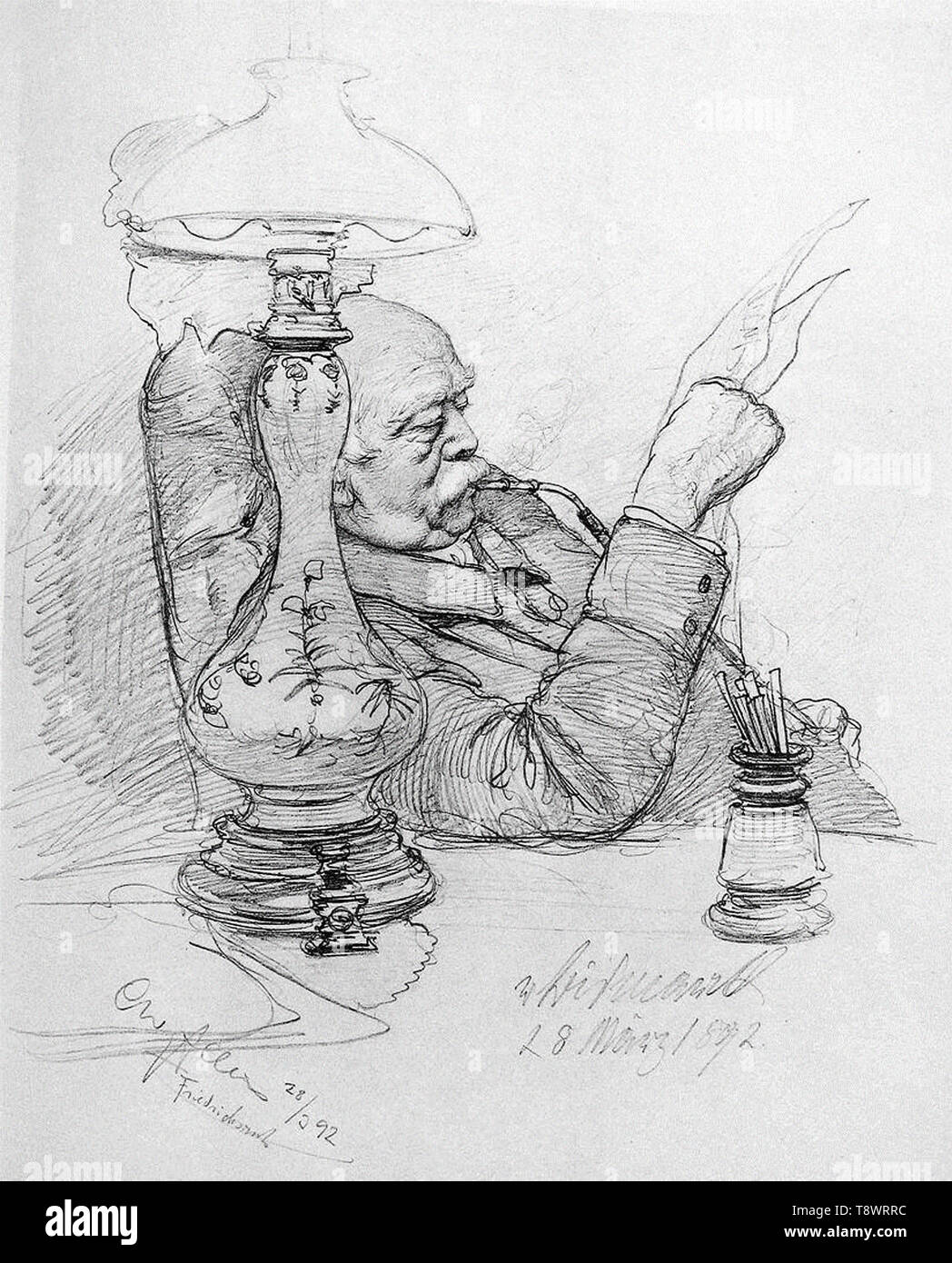 Wilhelmallers - Portrait Otto Von Bismarck 1892 Stock Photo - Alamy