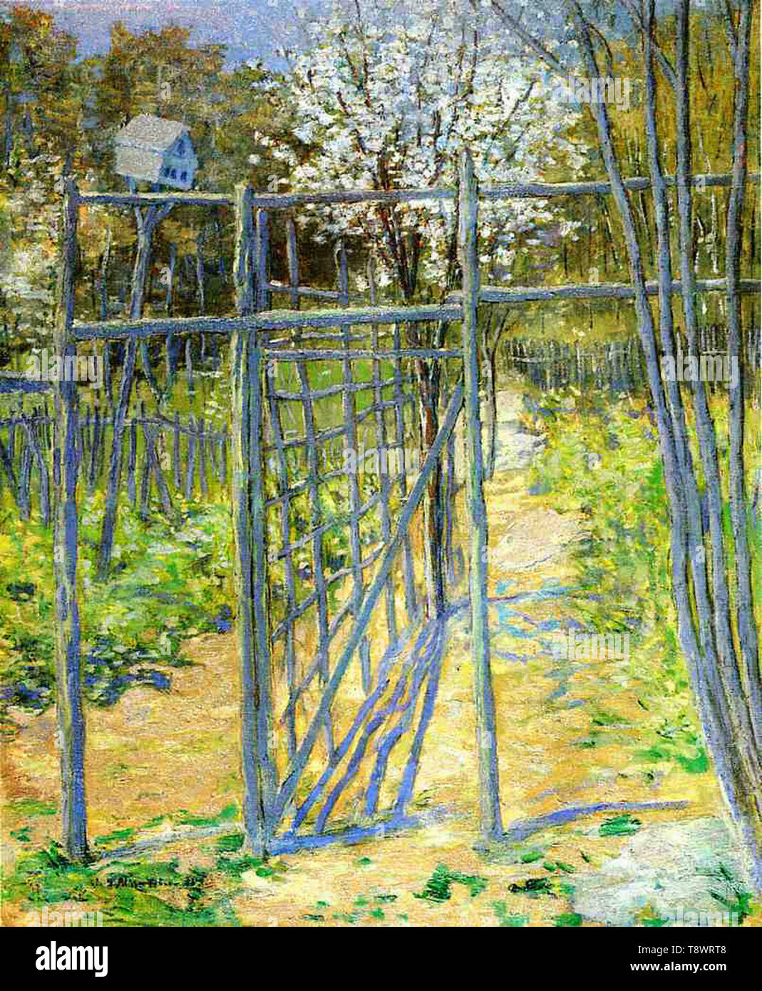 Julian Alden Weir - Grey Trellis 1891 Stock Photo - Alamy