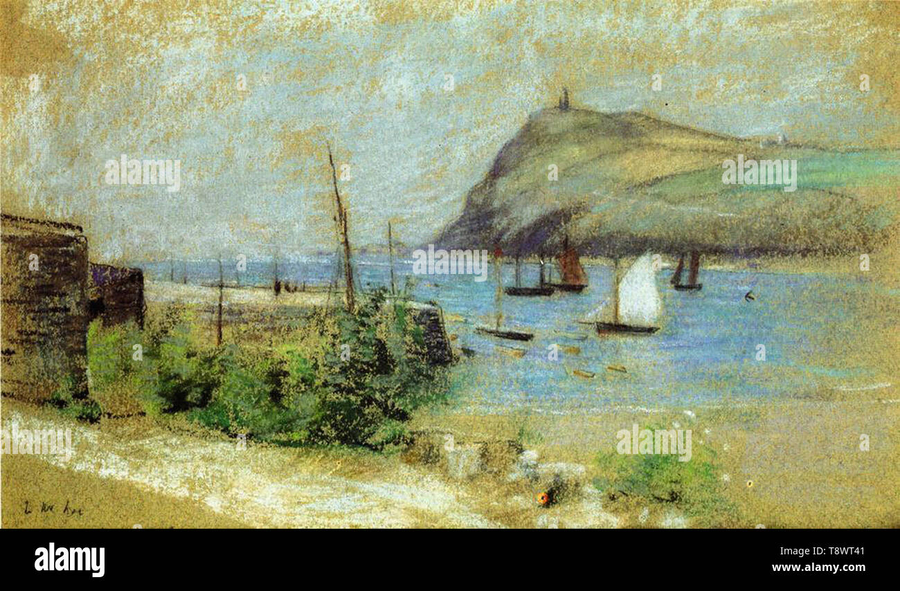Julian Alden Weir - Inlet Stock Photo - Alamy