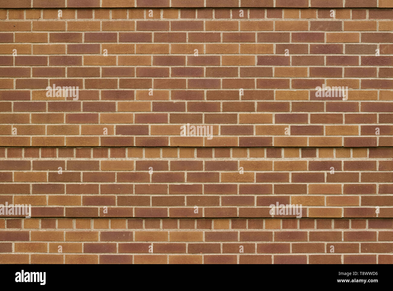 Close up view of a reddish brown vintage brick wall background in ...