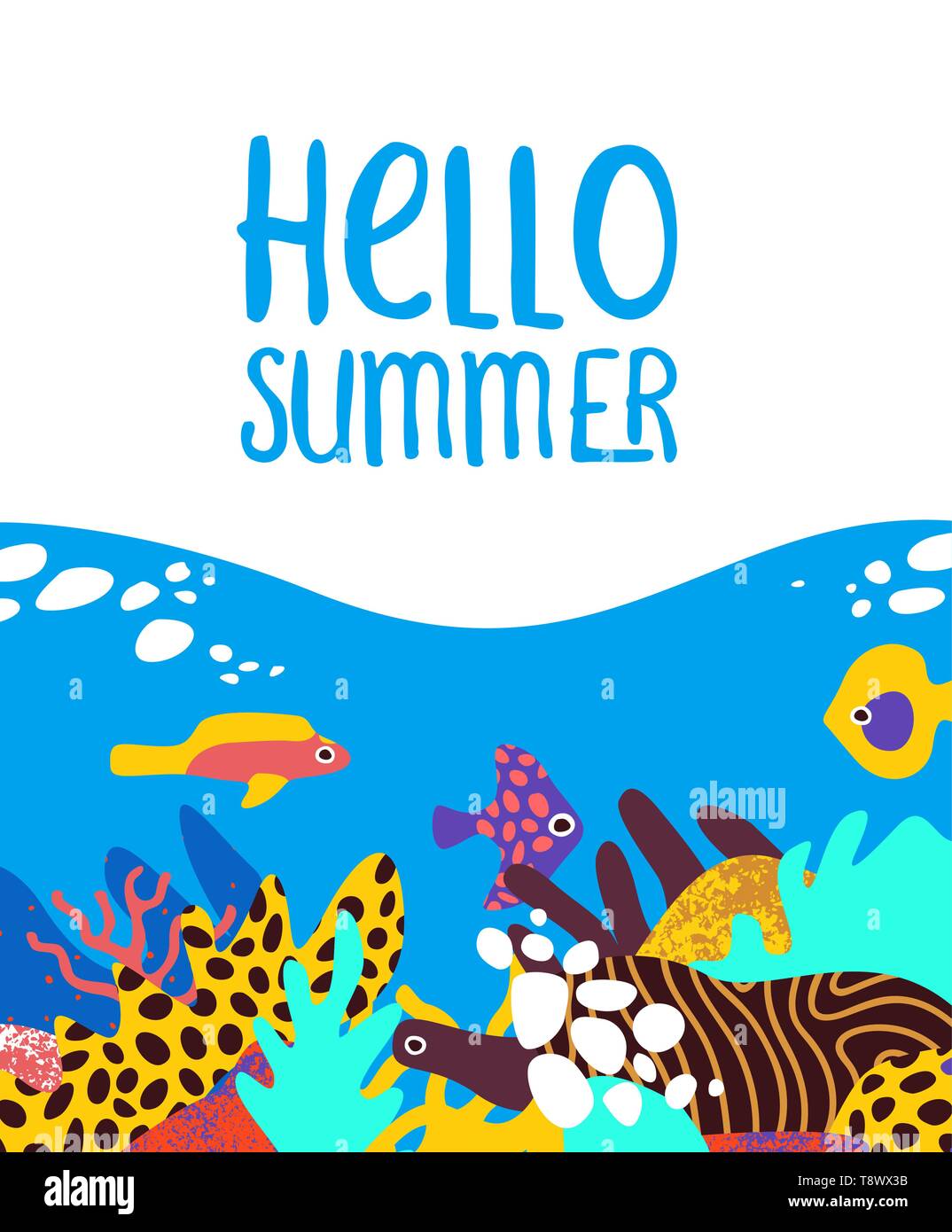 Tropical fish coral reef art hi-res stock photography and images - Alamy