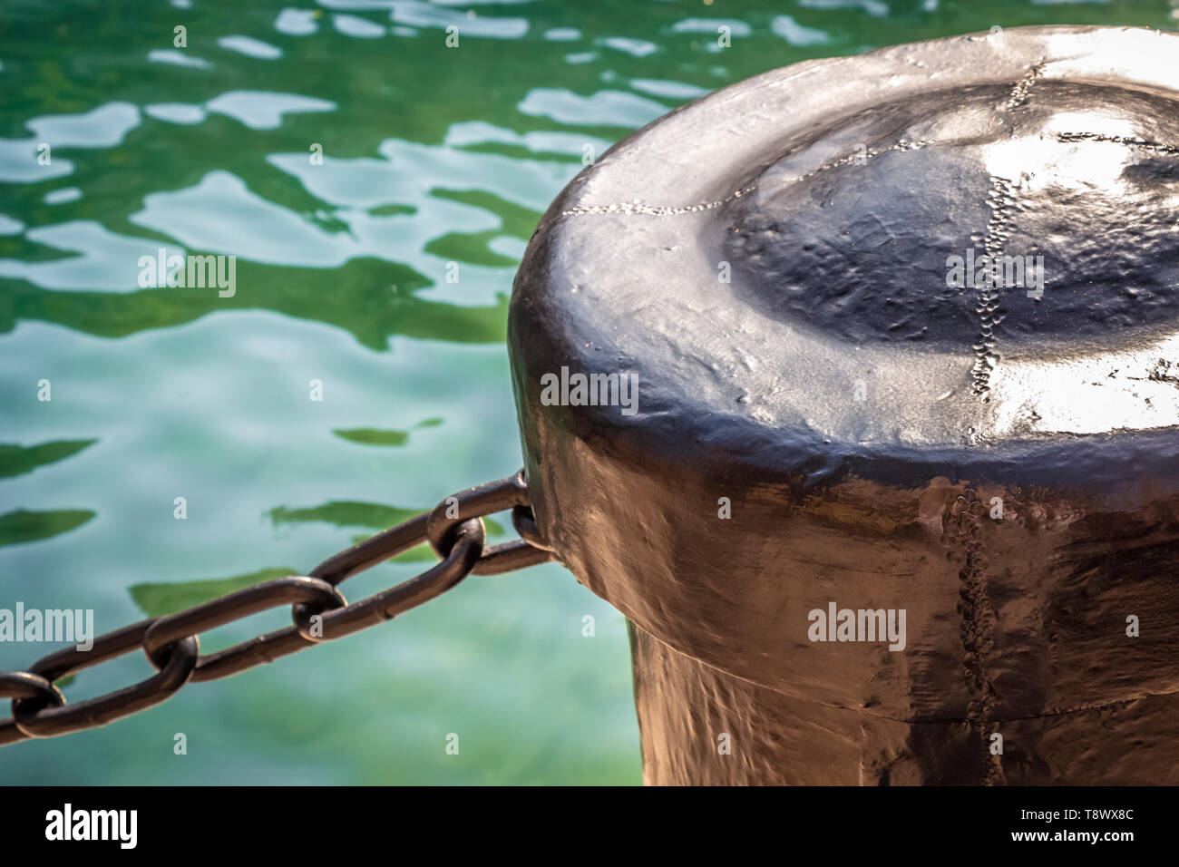 Large steel bollard hi-res stock photography and images - Alamy