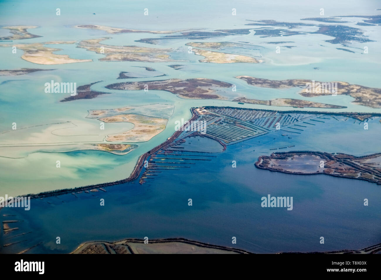 Lagoon of venice aerial hi-res stock photography and images - Alamy