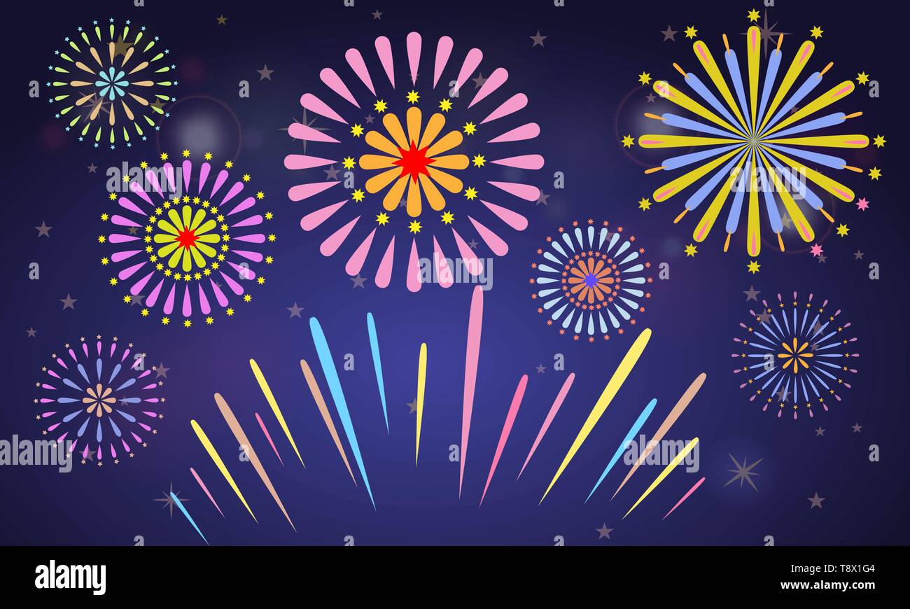 Colorful Firework Clipart