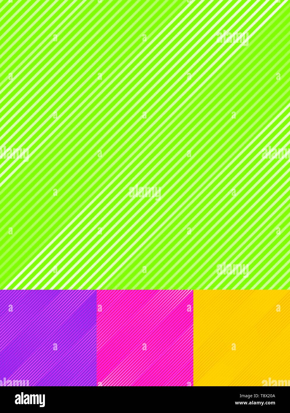 Set of striped diagonal lines pattern colorful bright color background ...