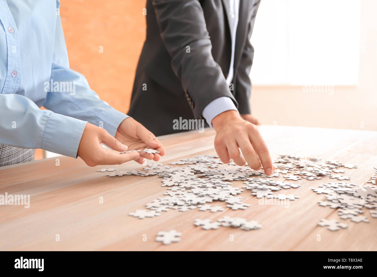 Startup business people assembling hi-res stock photography and images ...
