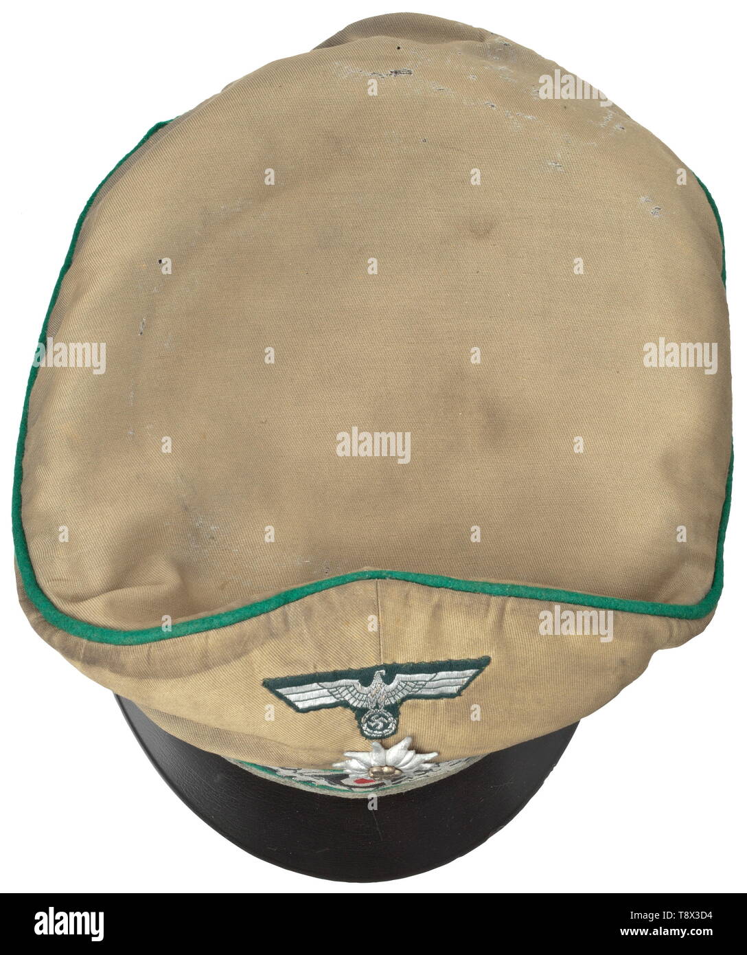 An old style field cap for officers of mountain troops light summer- or ...