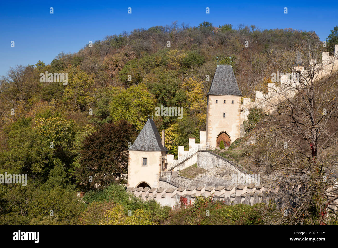 Karlštejn Castle, Karlstein, Czech Republic, Europe Stock Photo - Alamy