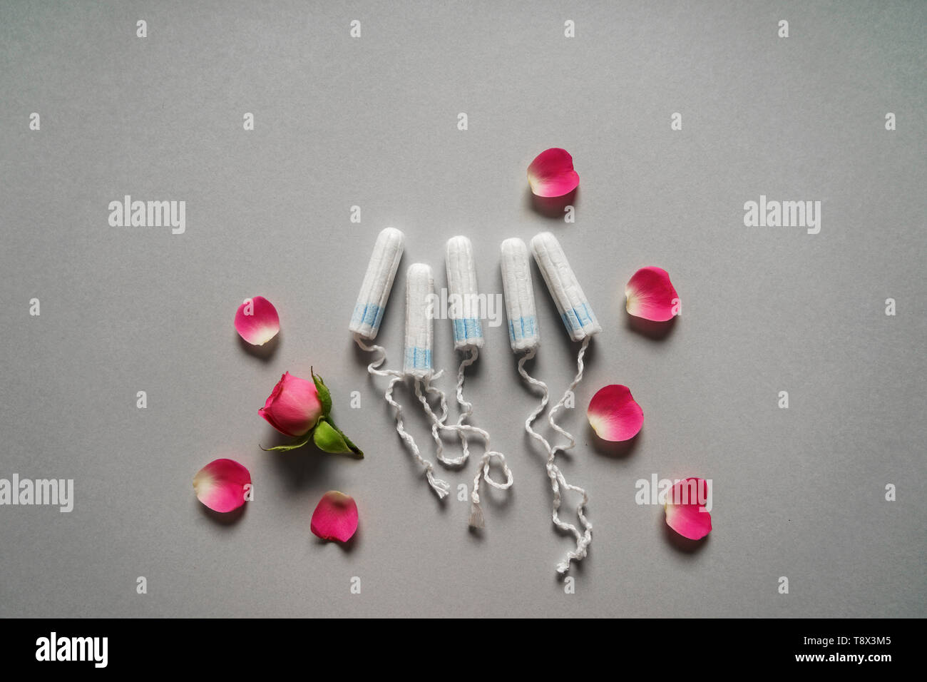 Menstrual tampons flower petals hi-res stock photography and images - Alamy