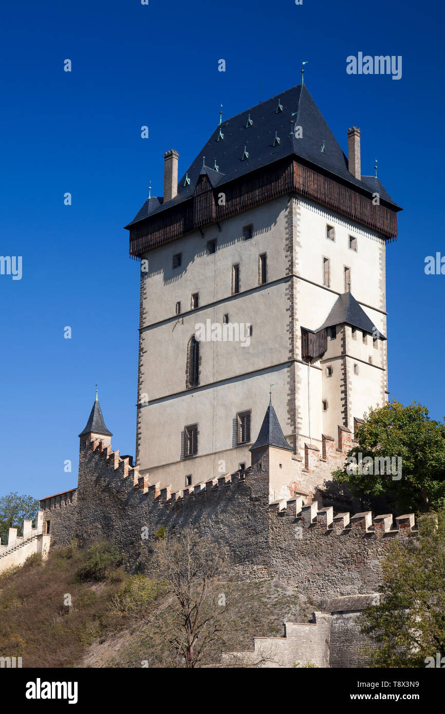 Karlštejn Castle, Karlstein, Czech Republic, Europe Stock Photo - Alamy