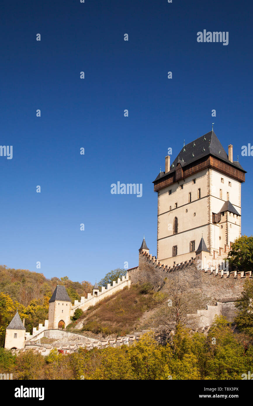 Karlštejn Castle, Karlstein, Czech Republic, Europe Stock Photo - Alamy