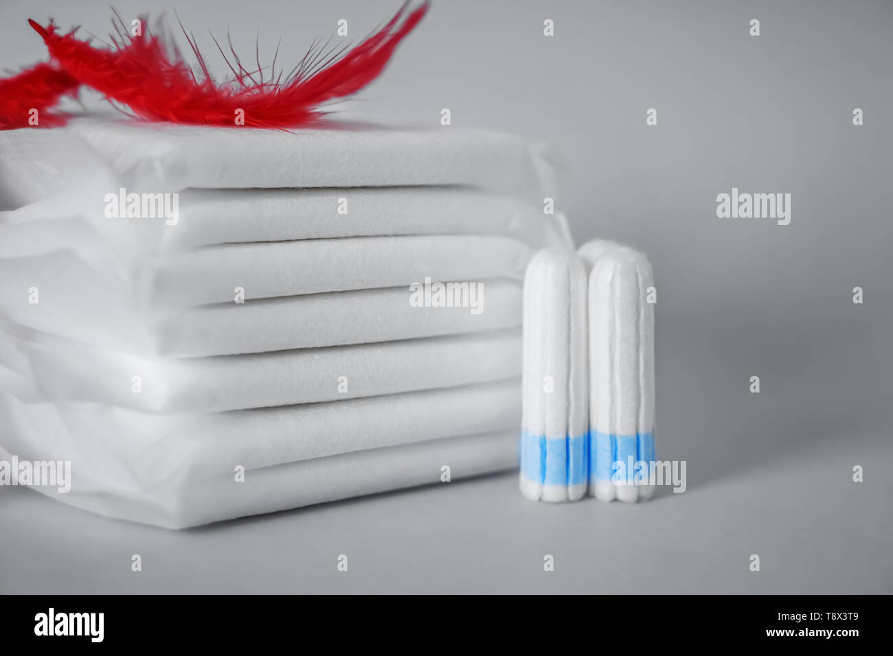 Menstrual pads tampons on hi-res stock photography and images - Alamy