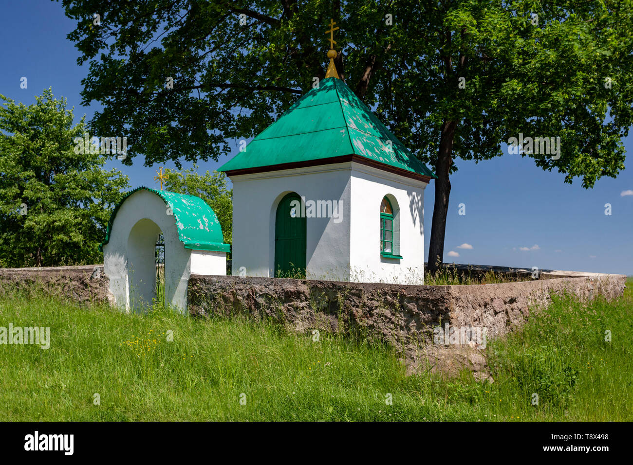 Orthodox chapel of Saint Barbara from the 18th century in Baciuty ...