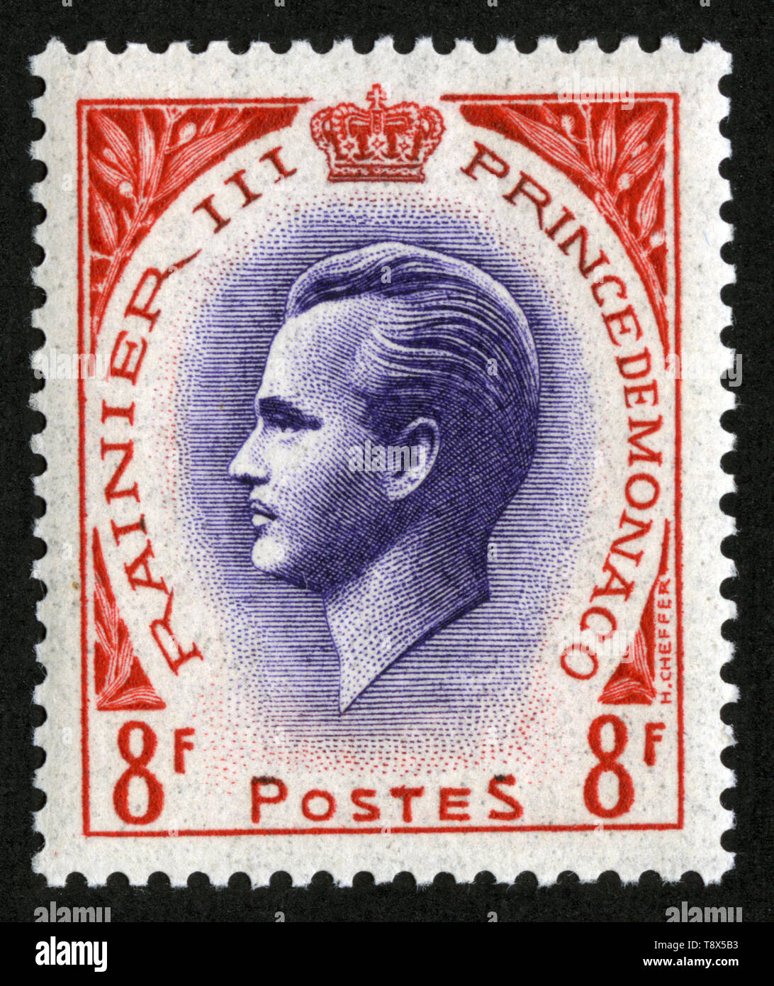 Monaco Stamp Prince Rainier Iii High Resolution Stock Photography and ...