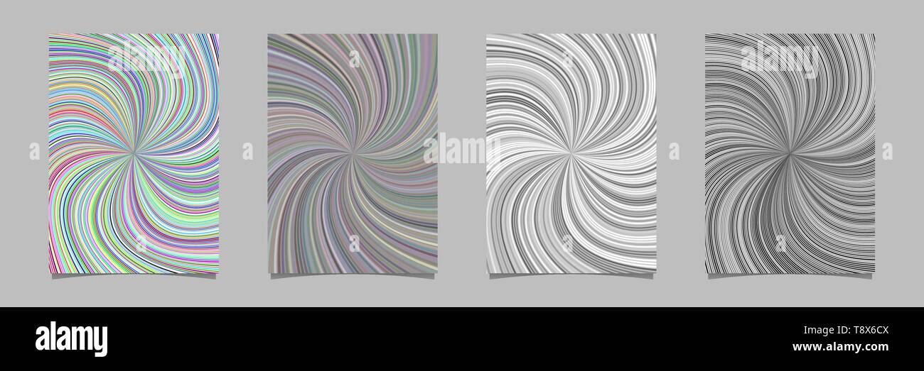 Vortex brochure background template set - vector stationery graphics ...