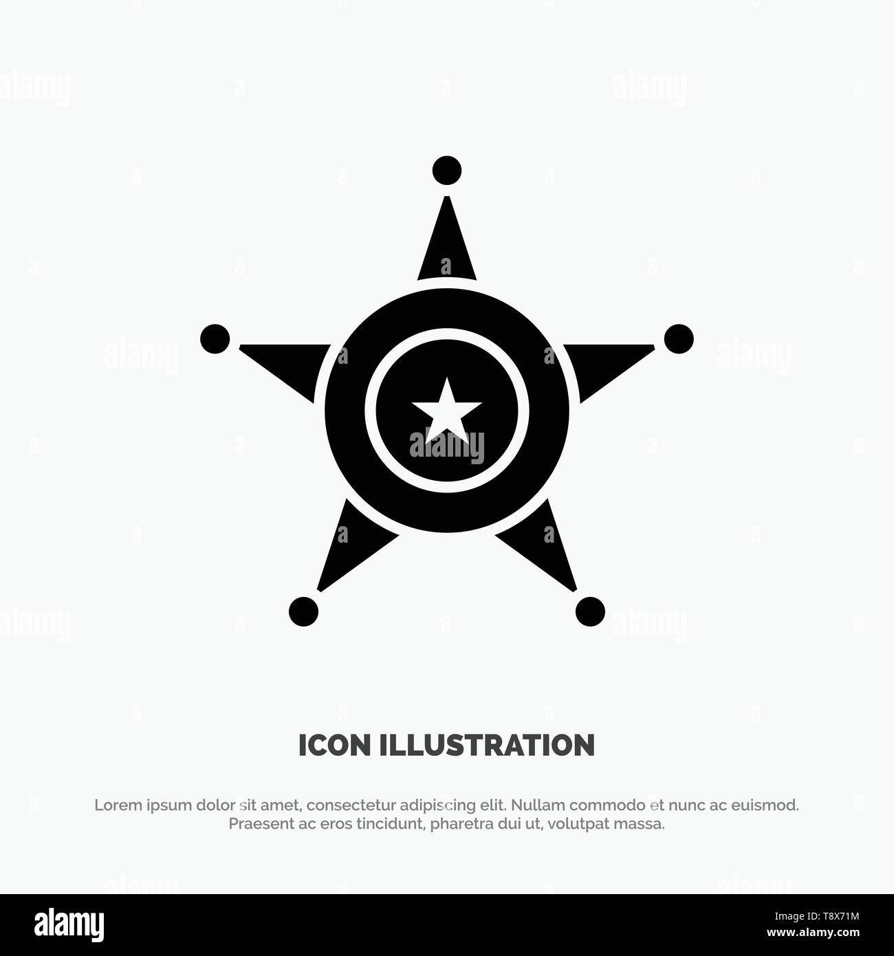 Police Badge Icon Image Stock Vector Images - Alamy